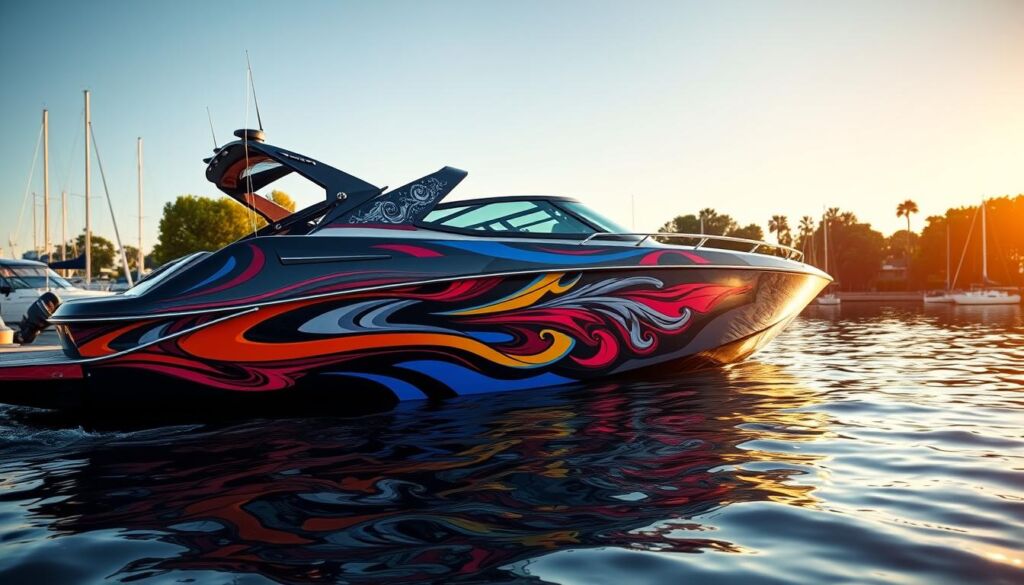 Marine Vinyl Wraps for Boats | Shell Shocked Wraps